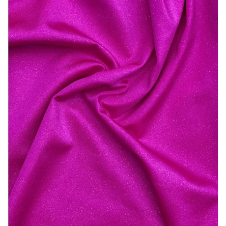 Piękna lycra ze srebrną nitką w kolorze fuksji -FUCHSIA GLITTER
